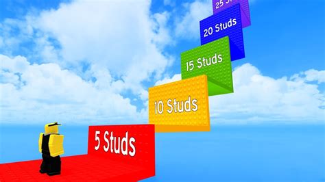 ROBLOX STUD JUMP DIFFICULTY CHART OBBY YouTube