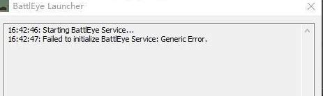 Failed To Initialize Battleye Service Generic Error U