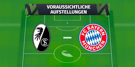 SC Freiburg FC Bayern München Voraussichtliche Aufstellungen