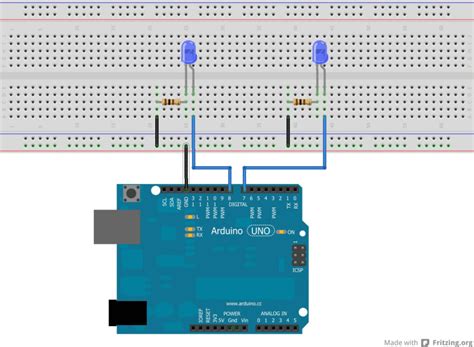 no 2 alternately blinking led arduino tutorials and kits for arduino