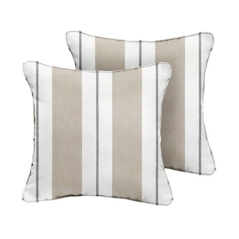 SORRA HOME Sunbrella Relate Linen Square Indoor Outdoor Corded Throw
