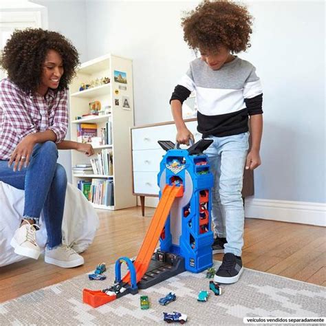 Conjunto E Pista Hot Wheels Mega Garagem Rotativa Mattel Pistas