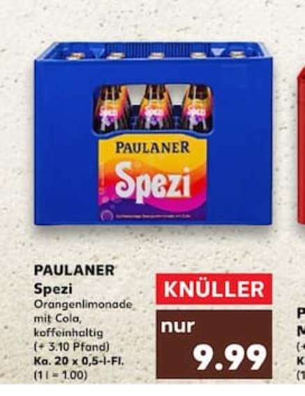 Paulaner Spezi 20x 0 5l Kaufland Mydealz