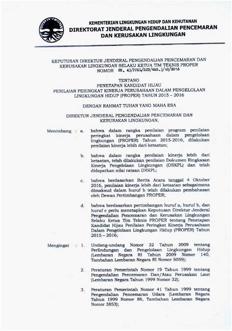 Pdf Kementerian Lingkungan Hidup Dan Proper Menlh Go Id Portal