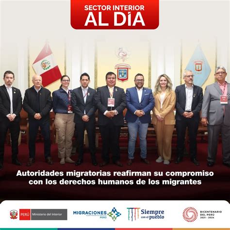 Migraciones Perú on Twitter RT MininterPeru SectorInteriorAlDía