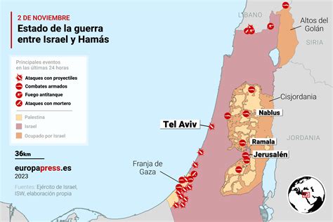 MAPAS La guerra entre Israel y Hamás contexto y situación