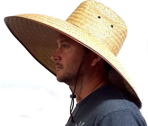 Amazon Double Weaved Hard Shell Shade Hat Large Fit Wide Brim
