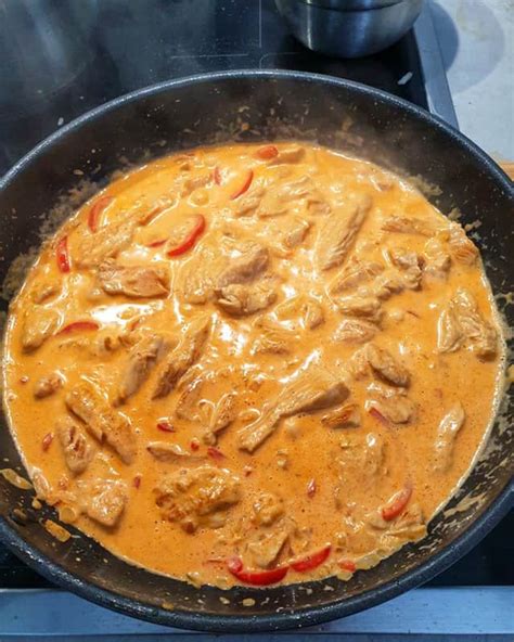 Paprika Sahne Hähnchen mit Gnocchi Lydiasfoodblog