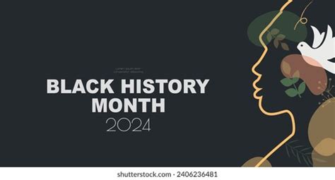 Black History Month 2024 Banner Stock Vector Royalty Free 2406236481