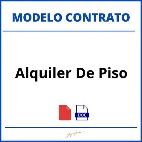 Contrato Alquiler Piso Word Image To U