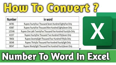 How To Convert Number To Word In Excel Big Guide Education Youtube