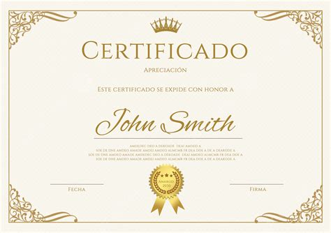 Retro Minimalist Certificate Of Authorization With European Pattern