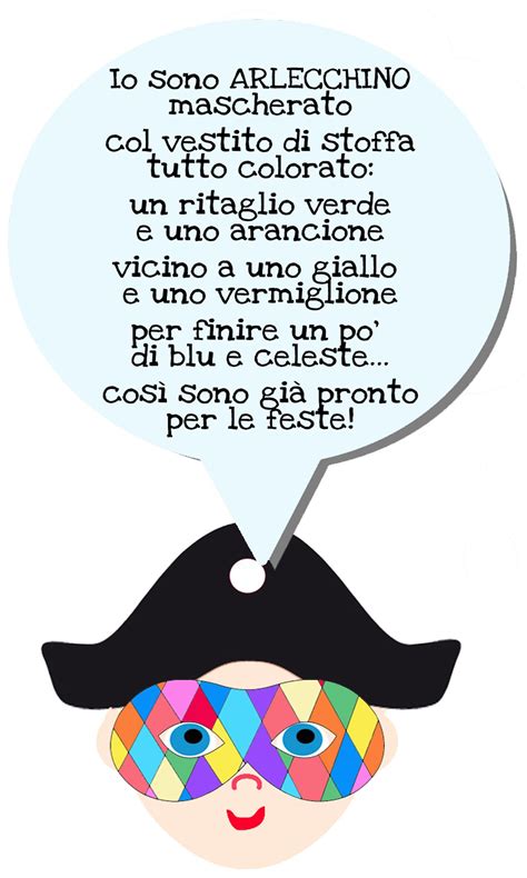 La Filastrocca Di Arlecchino Carnevale Carnevale Scuola