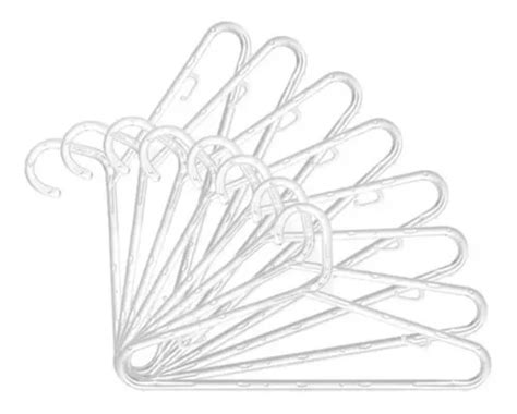 50 Cabides Acrílico Transparente Tradicional Premium Parcelamento sem