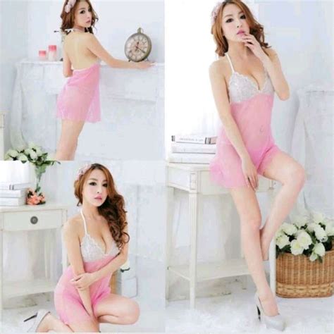 Jual SEXY LINGERIE BAJU TIDUR TRANSPARAN A0206PK Di Seller Lingerie