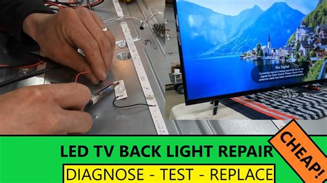 How To Diagnose Fix Tv Led Backlight Strips Led Tv Backlight Repair