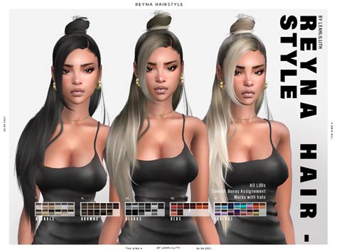 The Sims Resource Leahlillith Reyna Hairstyle
