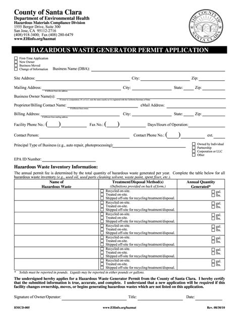 California Hmcd005 Hazardous Waste Printable Fill Online Printable