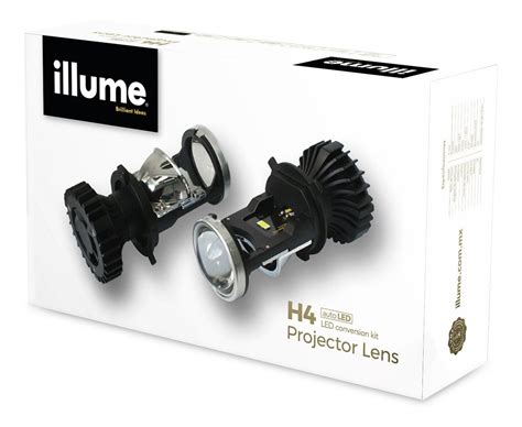 Focos Led H4 Lupa Mini Proyectores Illume Premium Alta Baja Meses Sin