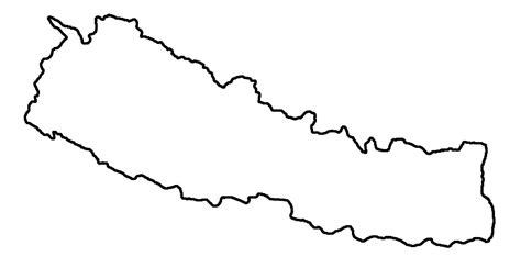 New Outline Map Of Nepal WEBPATI