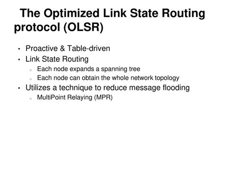 some typical routing protocols in mobile ad hoc networks ppt download