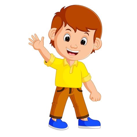 Premium Vector Cute Boy Cartoon