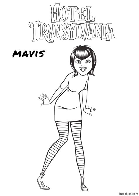 Mavis Hotel Transylvania Transformania Coloring Page Mavis Hotel