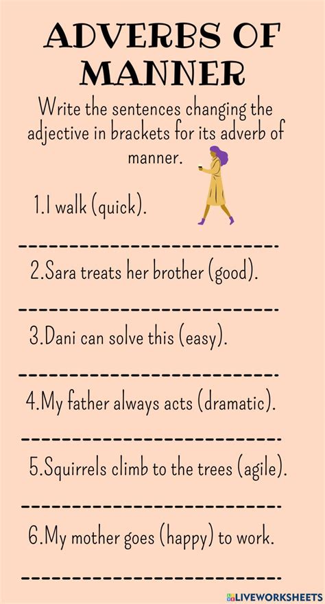 Adverbs Adjectives Her Brother Manners Sentences Solving Acting