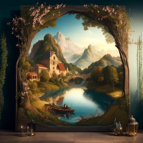 Una Obra De Arte De La Obra Maestra De Leonardo Da Vinci Que Muestra Un