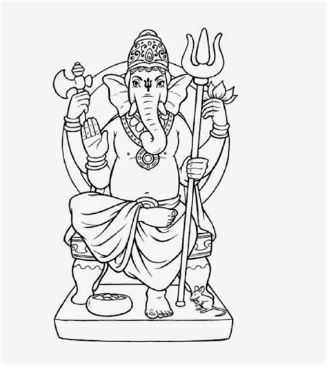 Lord Ganesha Sketch Drawing Skill