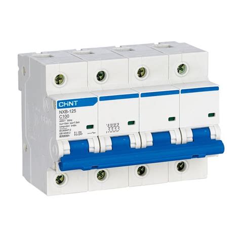 Chint 4p 10kA C Curve NXB 125 Miniature Circuit Breaker Mcb