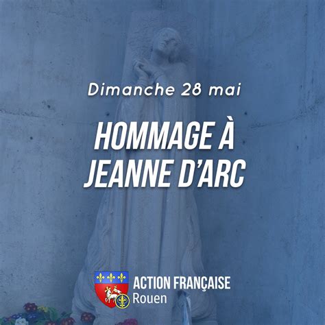 Rouen Hommage à Jeanne d Arc Action française