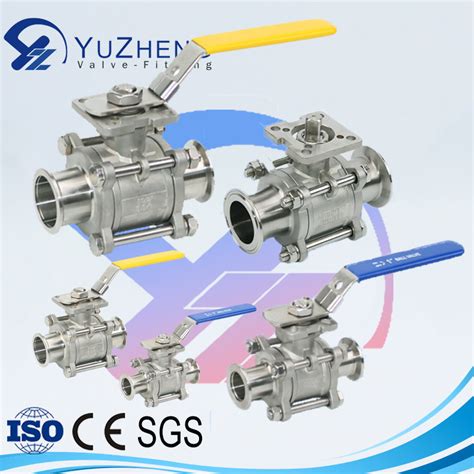 Floating Ball Valve Stainless Steel 304 316 316L 3PC Clamp Ball Valve