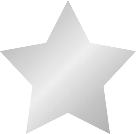 Estrella Plateada PNG Para Descargar Gratis