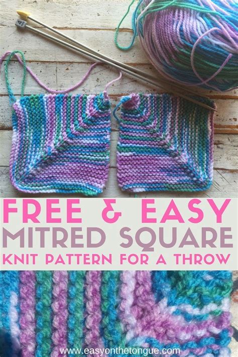 How To Knit Mitered Lace Square Free Pattern Available Knitted