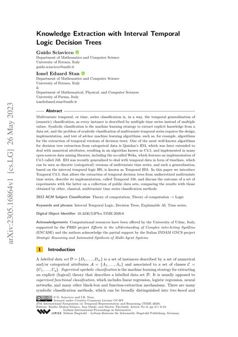 pdf knowledge extraction with interval temporal logic decision trees