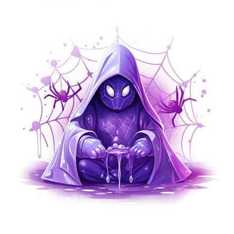 Linda Teia De Aranha Em Papel Digital Roxo Scarpbook Junk Journal