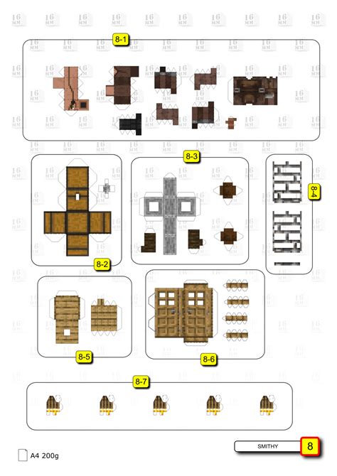 Pixel Papercraft Smithy