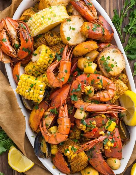 Cajun Seafood Boil With Garlic Butter Sauce Recipes Glonfo