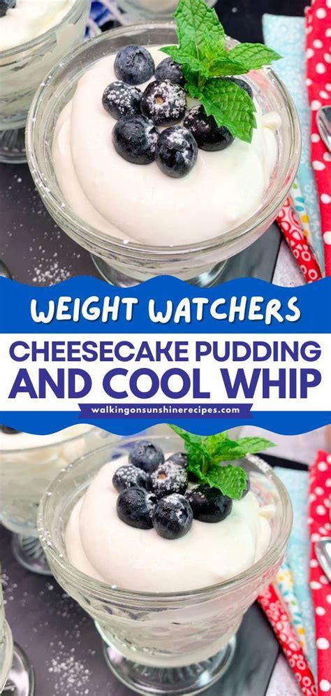 Weight Watchers Cheesecake Pudding And Cool Whip Recipe Weight