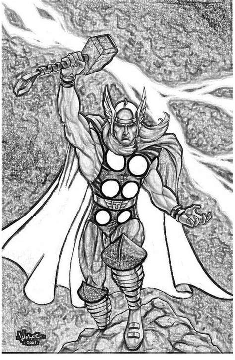 Thor Da Colorare 38 Disegni Da Colorare