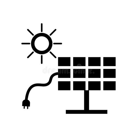 Icono Solar Del Vector Del Enchufe Aislado En El Fondo Transparente