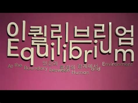 이퀼리브리엄 인간과 환경의 경계에서 여수시 SNS 서포터즈 서포데이 엑스포아트갤러리 전시소개 여수 YouTube