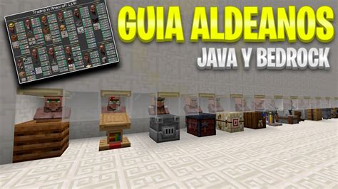 GUIA DE ALDEANOS MINECRAFT BEDROCK Y JAVA 1 19 TODOS LOS TRABAJOS