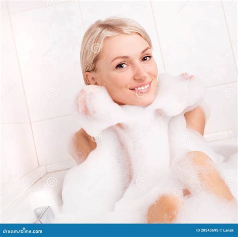Woman Taking A Bath Stock Image Image Of Care Cleanse 20543695