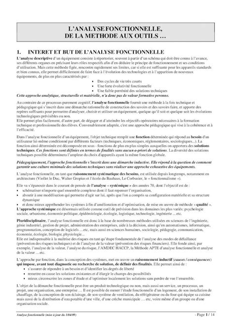 PDF L ANALYSE FONCTIONNELLE DE LA METHODE Gerard Moreau13 Free Fr 1