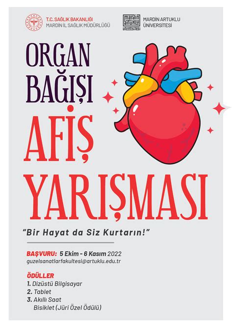 T C MARDİN ARTUKLU ÜNİVERSİTESİ Organ Bağışı Temalı Afiş Yarışması