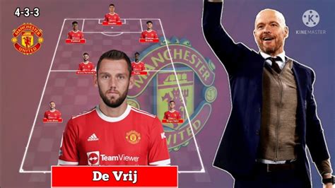Potential Line Up Manchester United With Stefan De Vrij Under Erik Ten