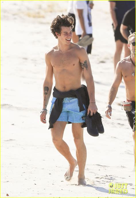 Shawn Mendes Strips Shirtless For A Day At The Beach Photo 4382415