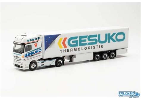 Herpa Gesuko Mercedes Benz Actros Gigaspace 18 Reefer Semitrailer